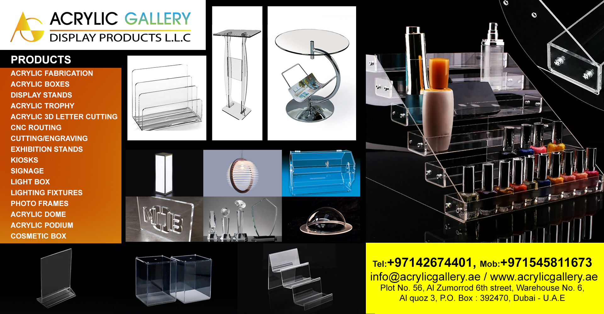 Acrylic Manufacturers and Suppliers in the UAE - Acrylic Dealers in the UAE